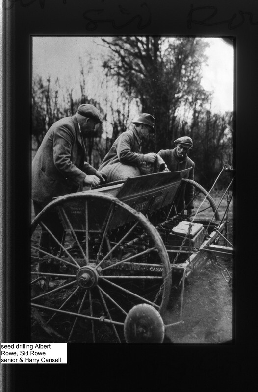 Albert Rowe seed drill - Bulmer & District History Group